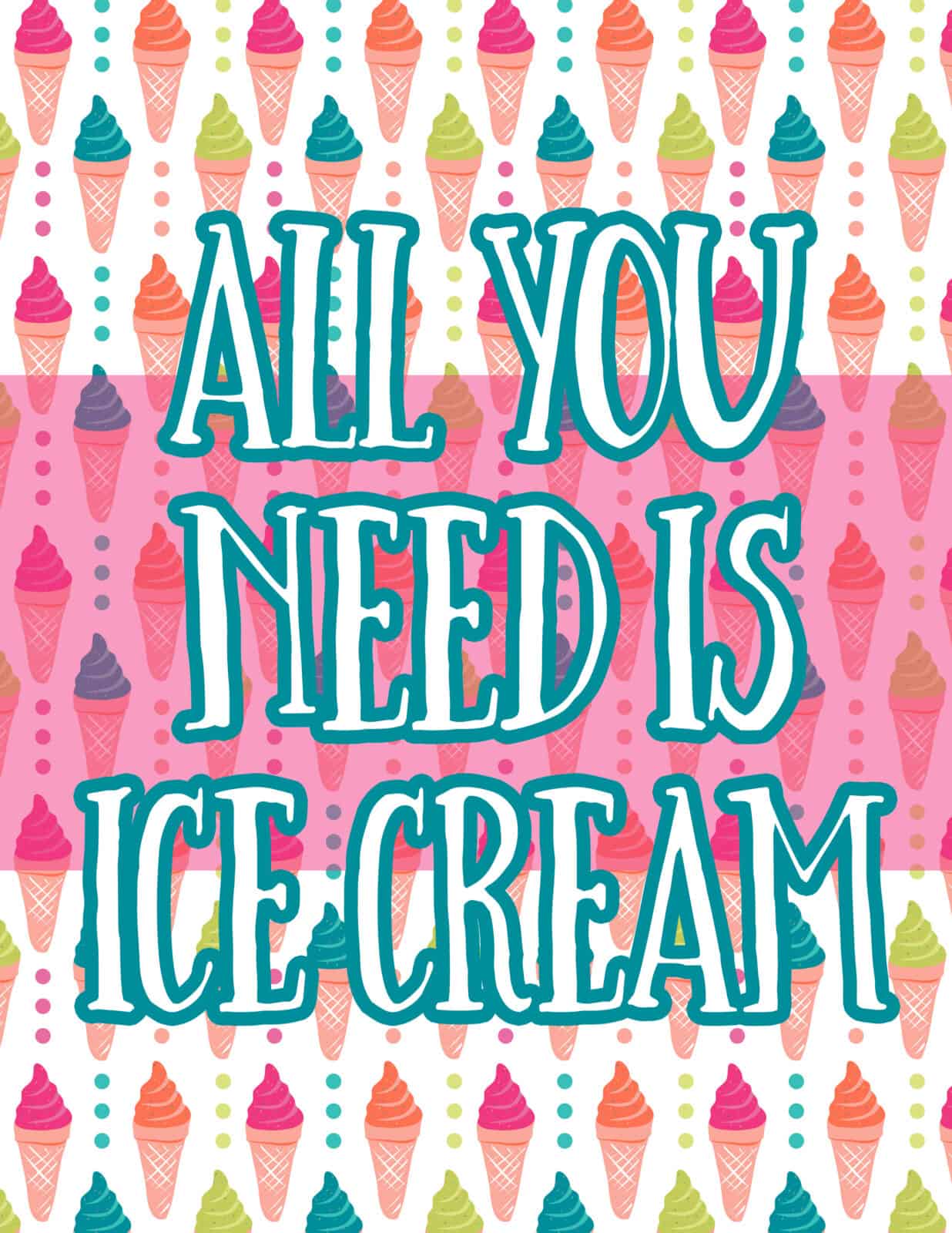 Summer art prints are the July Free Printable from jeni ro designs