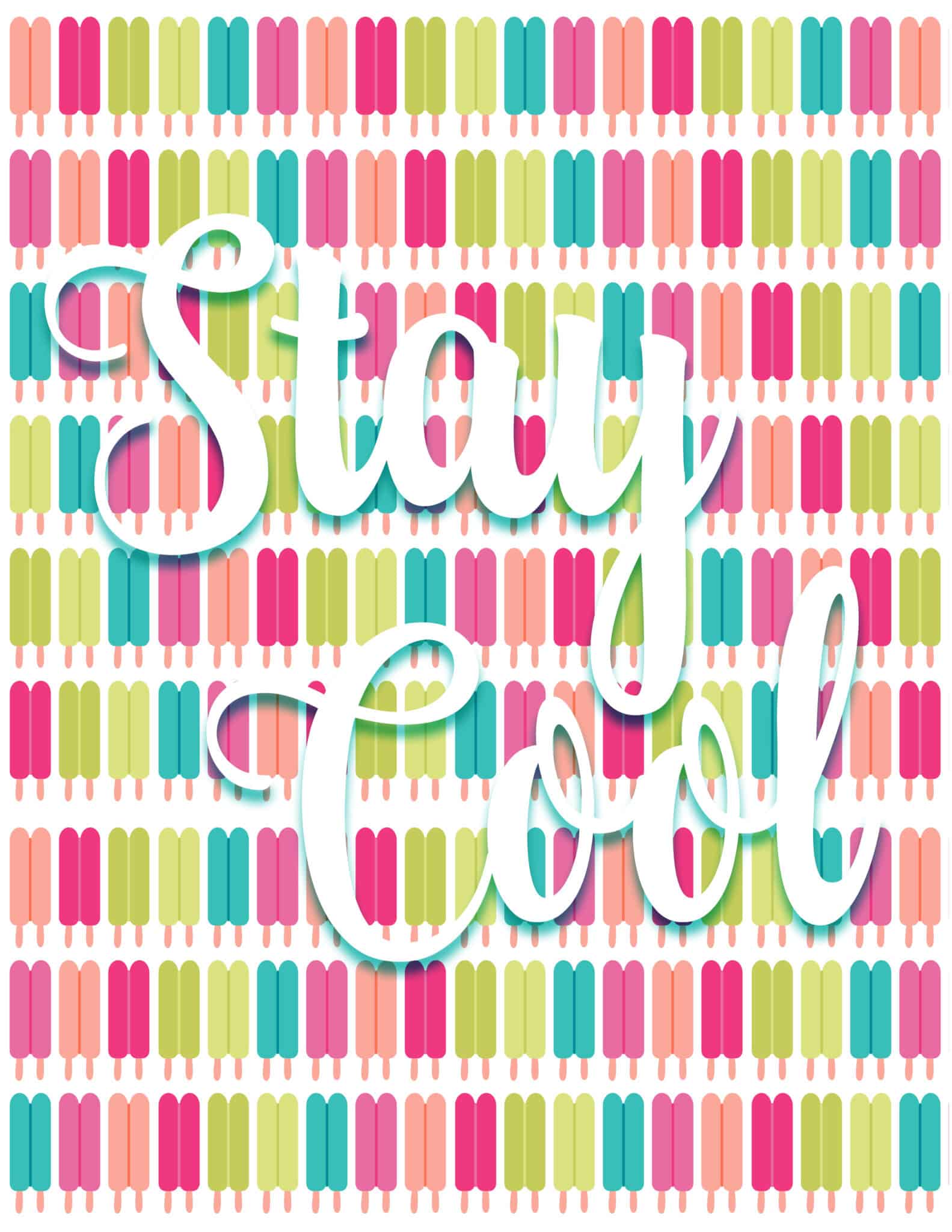 Summer art prints are the July Free Printable from jeni ro designs