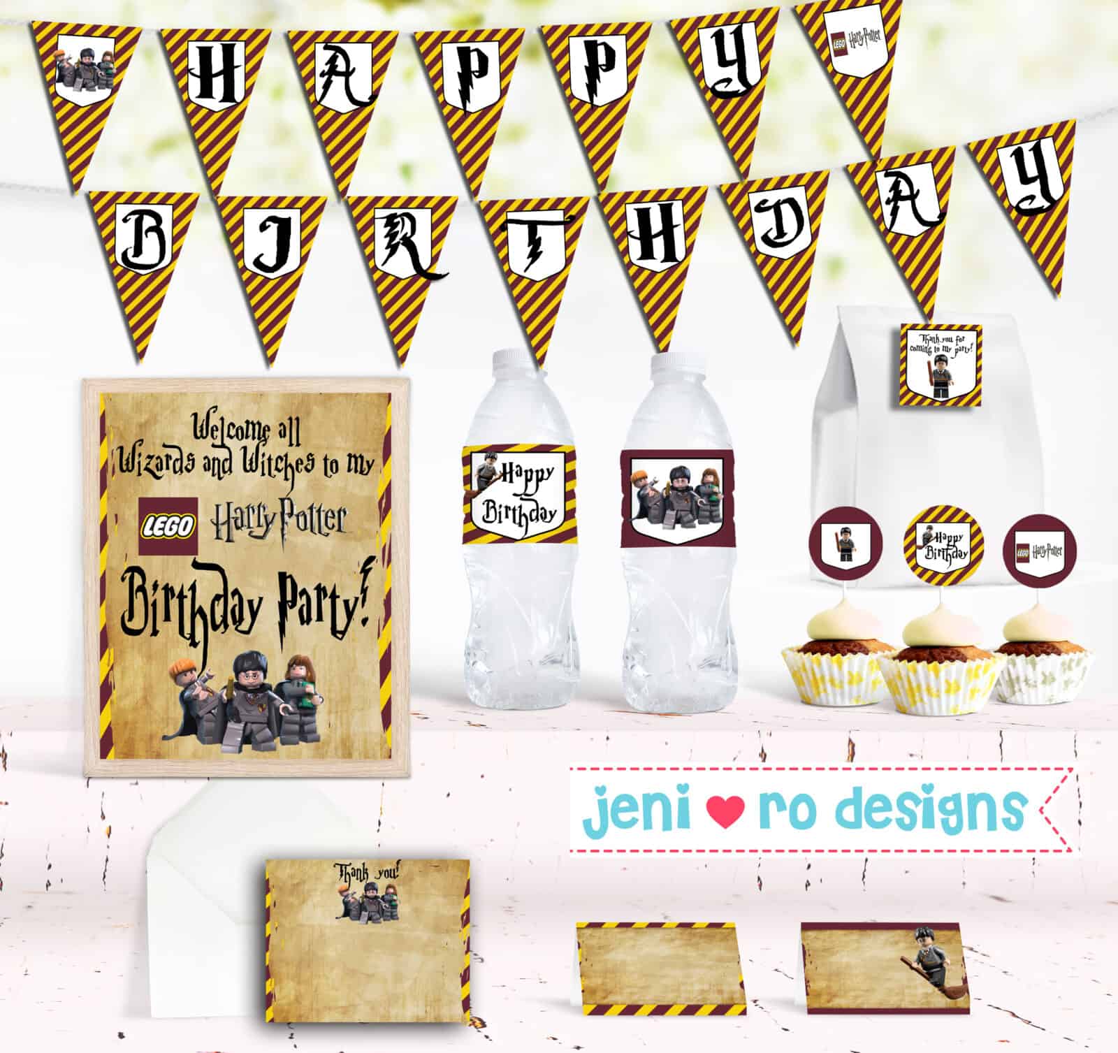 Lego Harry Potter printable birthday set is the newest free printable!