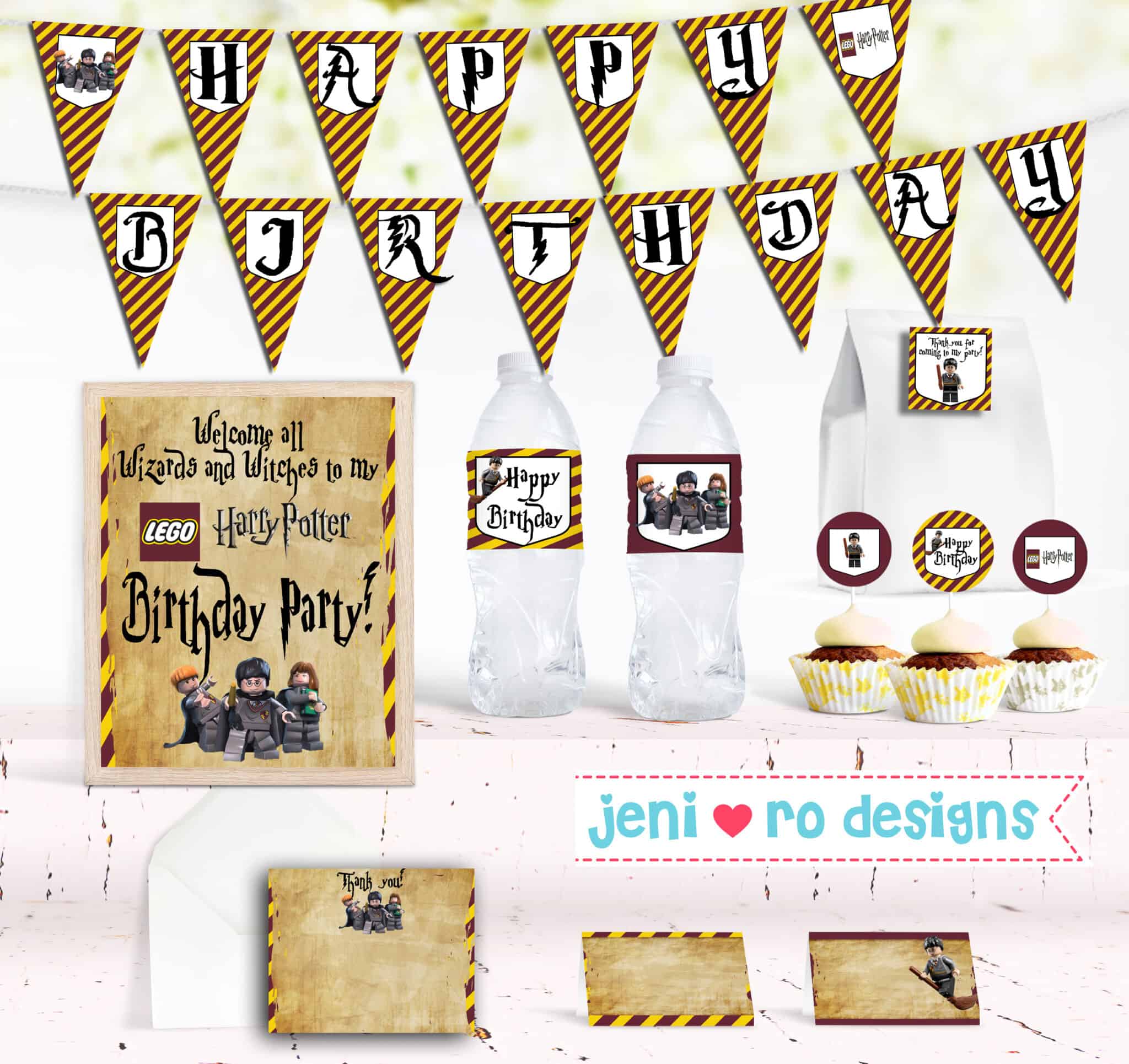 Lego Harry Potter printable birthday set is the newest free printable!