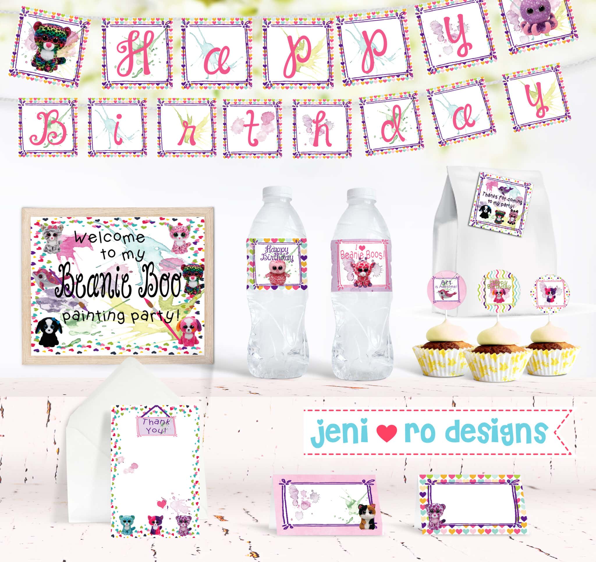 Beanie Boo birthday party for your little artist!