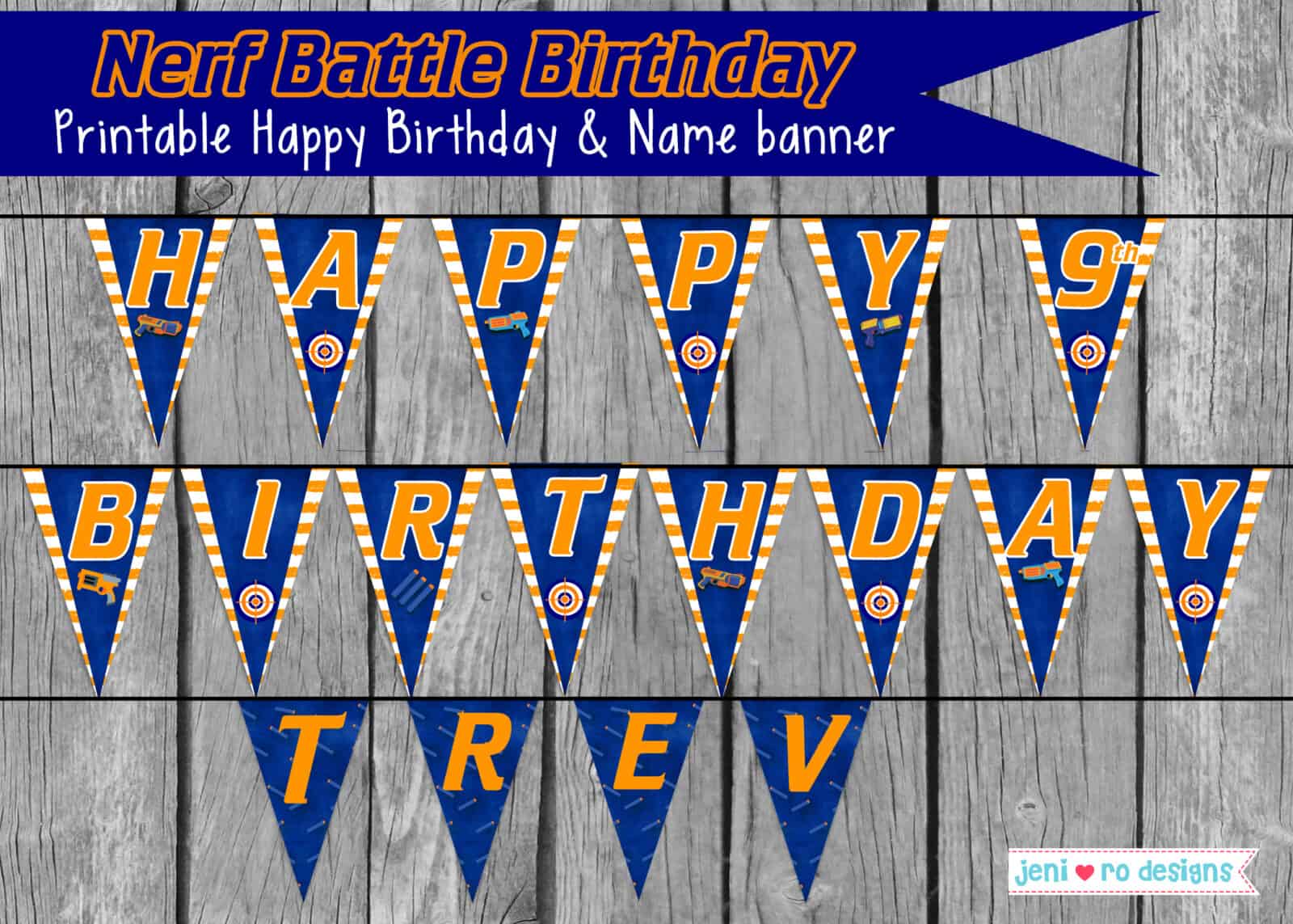 Nerf Battle Birthday party printables to throw an awesome party!